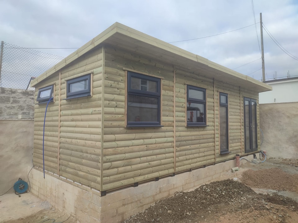 UPVC Roll log Porthmeor - Truro Portable Buildings